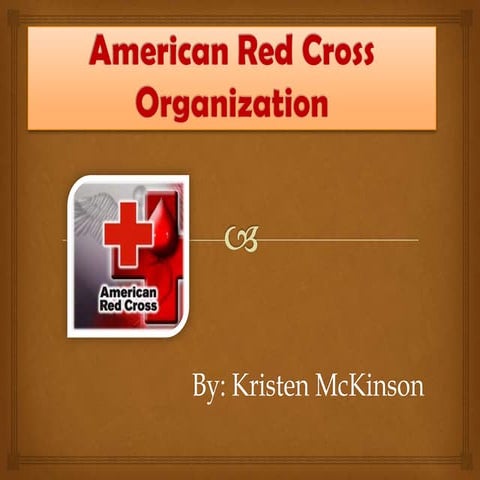 American red cross organization | PPTX | Non-Profit Organizations ...
