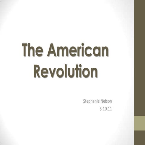 Revolution Americaine | PPT