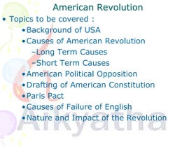 Week 3 - American Revolution | PPT