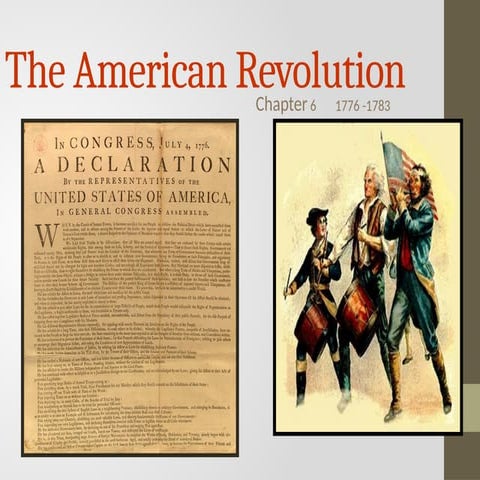 American Revolution- Causes and Timeline | PPT