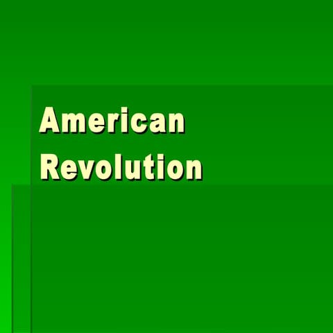 American revolution | PDF