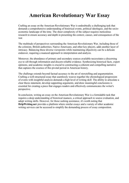 The American Revolution Essay.pdf