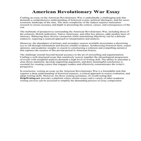 American Revolutionary War Essay.pdf