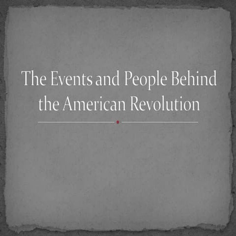 American revolution power point | PPT