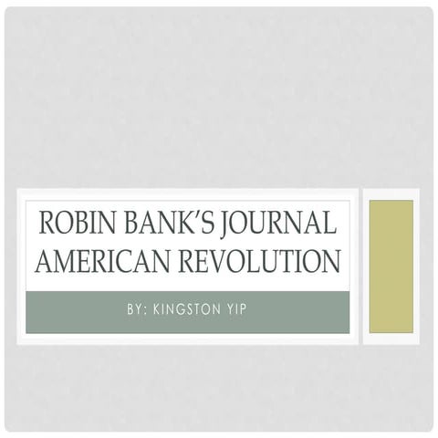 American Revolution Journal Entries | PDF