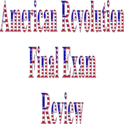 American revolution review pp | PPT