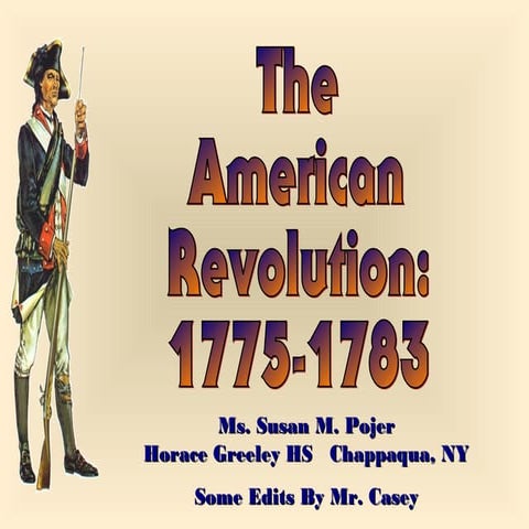 Unit 6: American Revolution | PPT