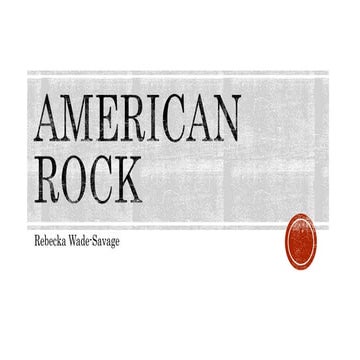 American rock | PPTX