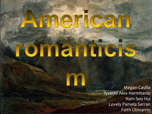American Literature: Romanticism | PPTX