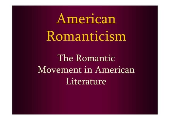 Introduction to Anglo-American Literature Grade 9 students | PPTX ...