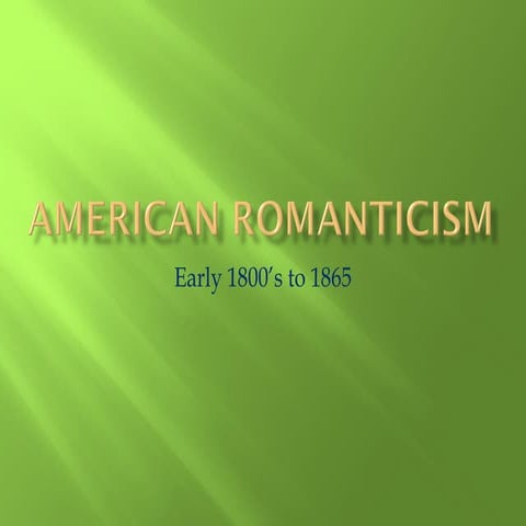 american romanticism dark and trans intro.ppt