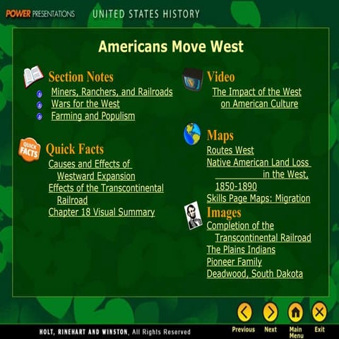 Americans move west | PPT