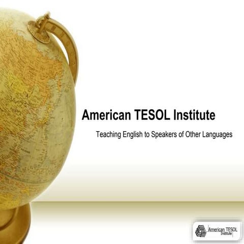 TESOL certification online | PPTX