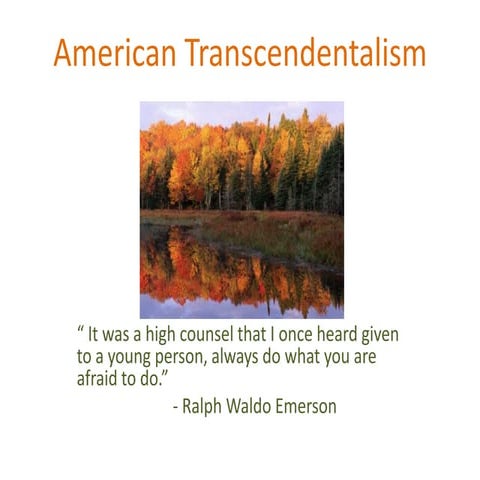 American Transcendentalism Good Copy[1] | PPT
