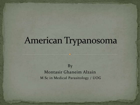 Reduviid bug And Chagas Disease | PPTX