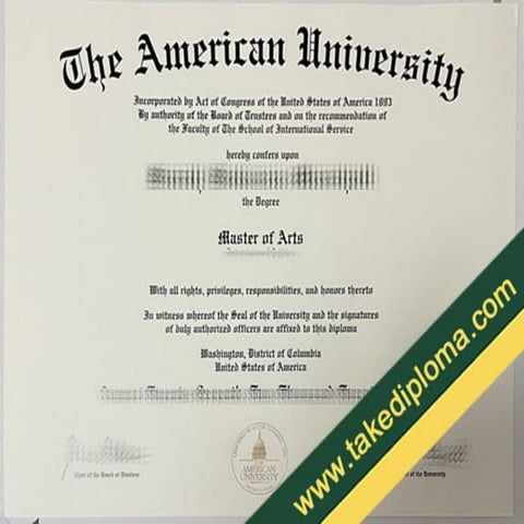 American University diploma degree sample | PDF