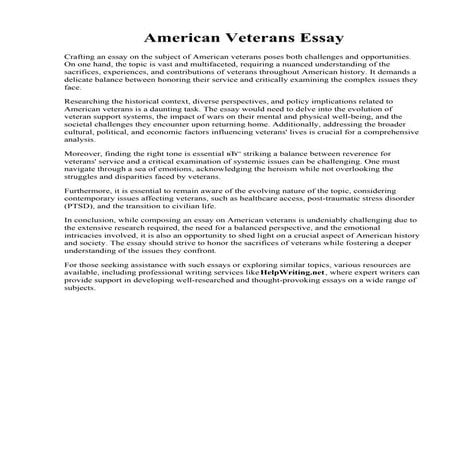 American Veterans Essay.pdf
