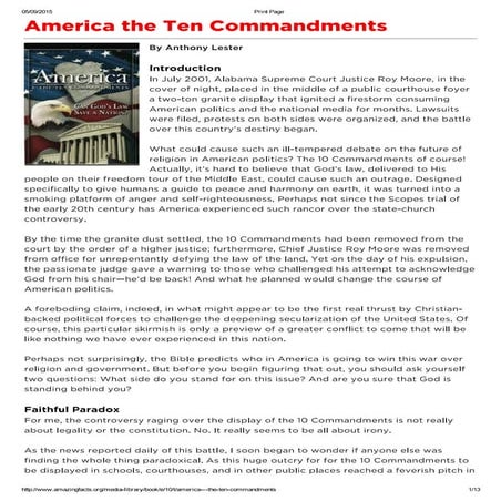 America the ten commandments | PDF