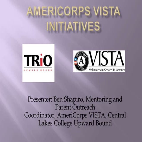 AmeriCorps VISTA Initiatives | PPTX