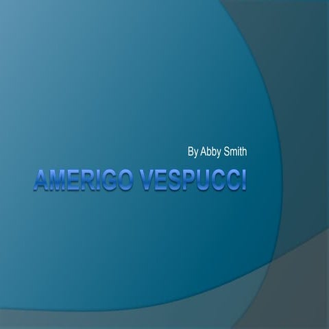 Amerigo vespucci | PPT