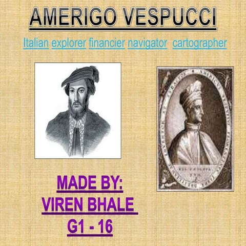 Amerigo vespucci | PPTX