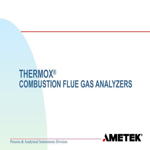 Ametek Oxygen Analysers Presentation o Oxygen analysers | PPT