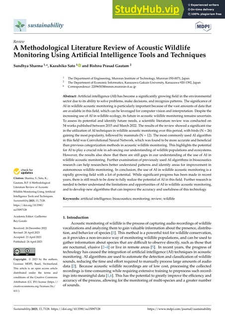 Forest Quality Assessment Based On Bird Sound Recognition Using Convolutional Neural Networks Pdf