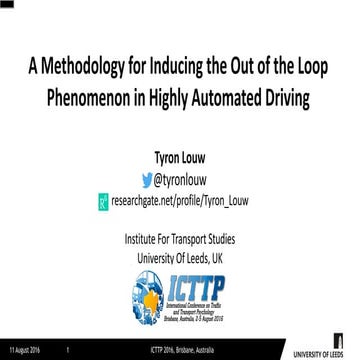 A methodology for inducing the out-of-the-loop phenomenon in highly ...