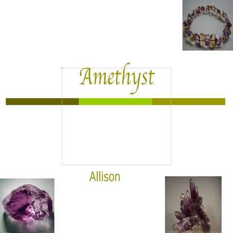Formation and Composition of Amethyst gemstone | PDF
