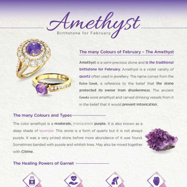 AMETHYST – FEBRUARY BIRTHSTONE | PDF