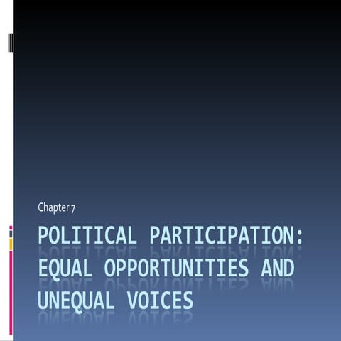 American Government - Chapter 7 - Participation | PPT | Civic affairs ...