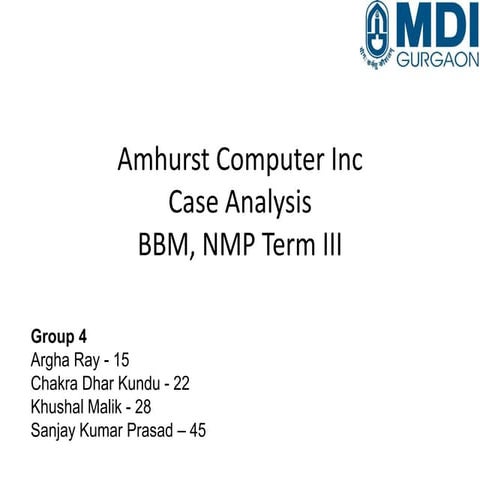 Amhurst Computer Inc | PPT