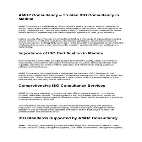 AMHZ_Consultancy_ISO_Consultancy_in_Madina. | PDF