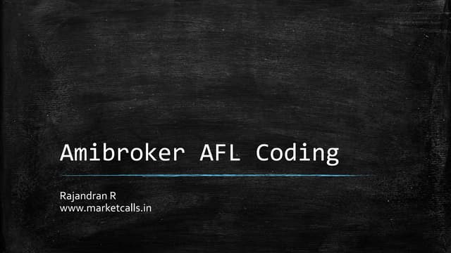 AmiBroker ApplyStop Introduction | PDF