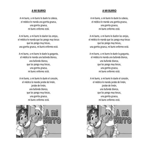 A mi burro | DOCX