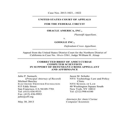 Corrected Brief of Amici Curiae Computer Scientist in support of ...