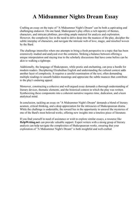 The Glass Essay Analysis | PDF