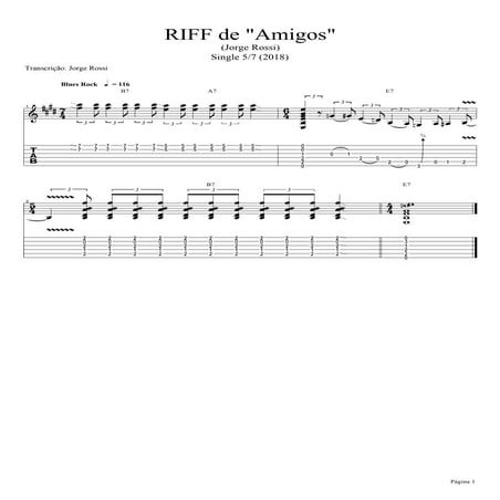 Amigos (Riff Intro) | PDF