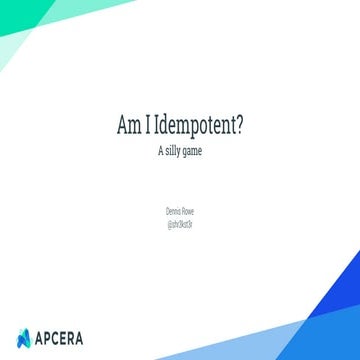 Am I Idempotent? | PDF | Computing | Technology & Computing