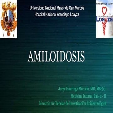 Amiloidosis Rev 2016 | PPTX