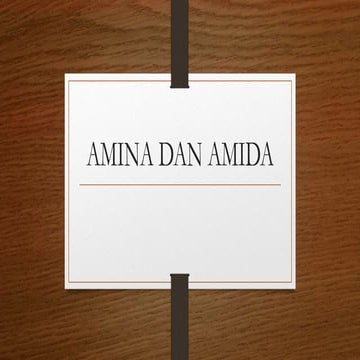 Amina dan amida | PPTX