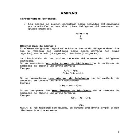 Aminas y amidas | PPT