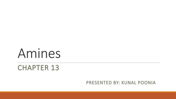 Qualitative Tests Of Amines Ppt