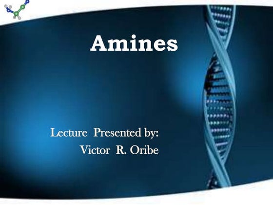 Qualitative Tests Of Amines Ppt