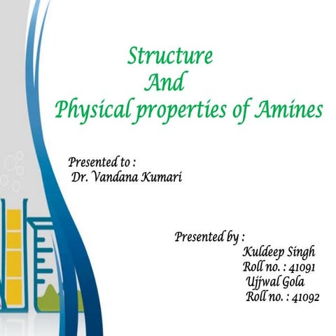 Amines PPT.pdf | Chemistry | Science