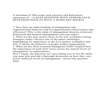 A minimum of 300 words each question and References (questions #1 .docx
