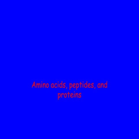 Amino acids | PPT