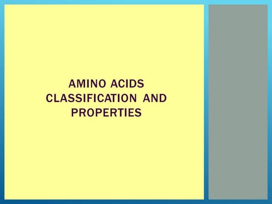 Classification Of Amino Acids Amino Acid Structure And Classifications