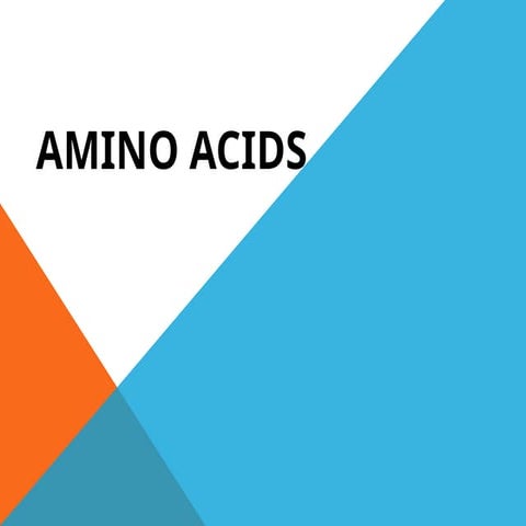 Comprehensive Overview of Amino Acids: Structure, Classification, and ...