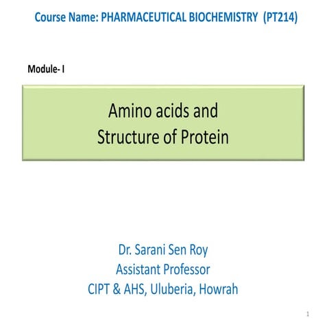 PROTEIN STRUCTURE PRESENTATION | PPTX